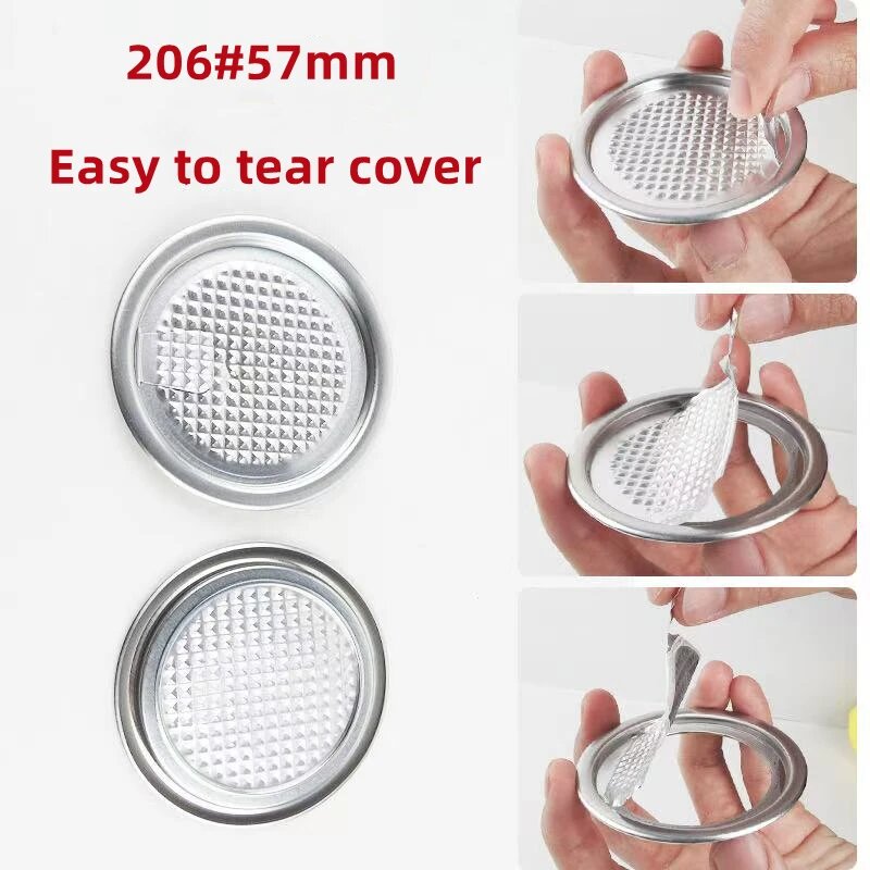 Алюминиевые крышки для банок 10 шт. 206