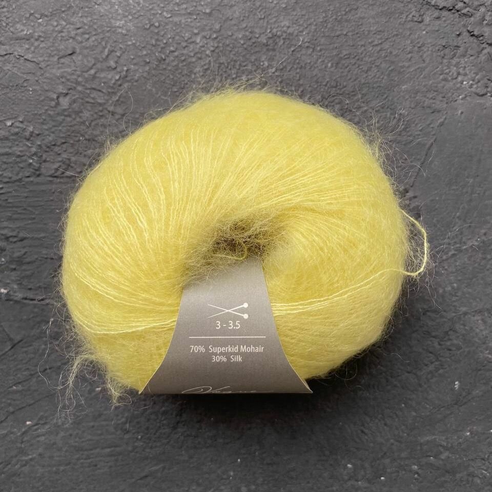 Пряжа для вязания Casagrande Vogue (15.705 Yellow pearl) 2 мотка по 25 г/225 м