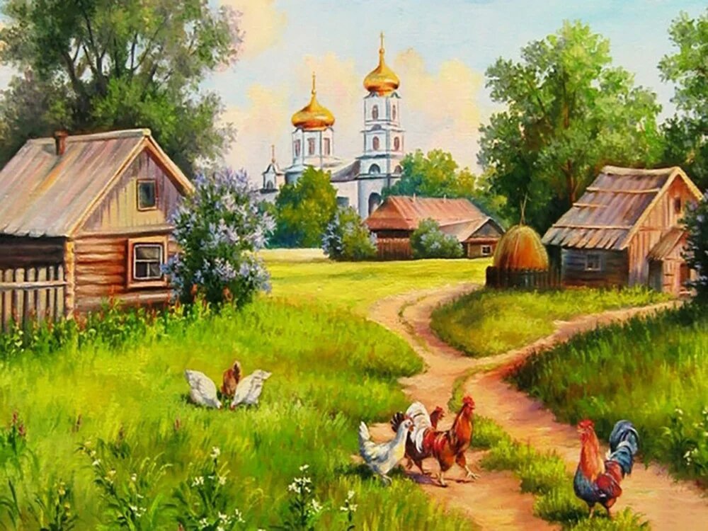 5D DIY Алмазная картина Сельский пейзаж Полная круглая Алмазная мозаика Пейзаж Алмазная вышивка Комплект Стразы Домашнее художественное украшение