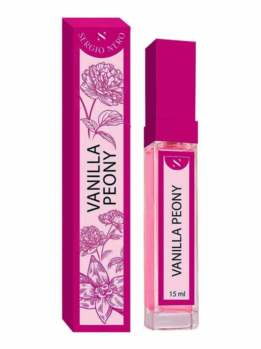 Sergio Nero Духи для женщин Vanilla Peony, фруктовый, гурманский, 15 мл