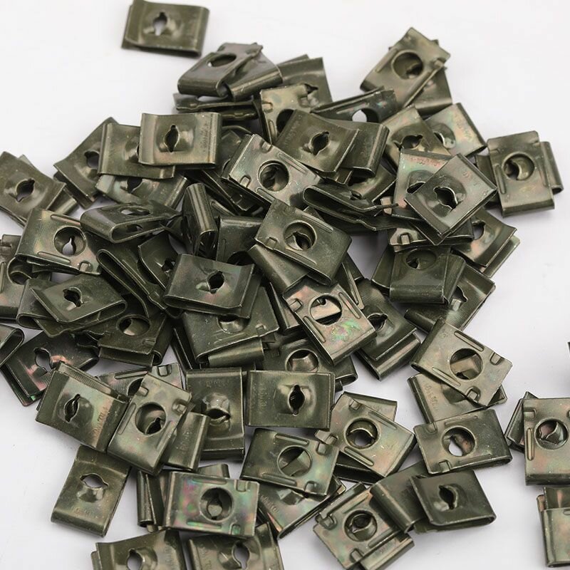 Клипса крепежная автомобильная, Набор винтов и гаек, закрепление брызговика бампера, крепежный элемент , 50шт.