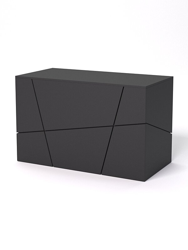 Стол руководителя №6, Черный. Производитель товара - компания Westcom.