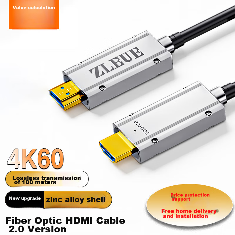 ZLEUE Волоконно-оптический HDMI кабель 2.0 40 м 4K Ultra HD для телевизора компьютера проектора домашнего кинотеатра