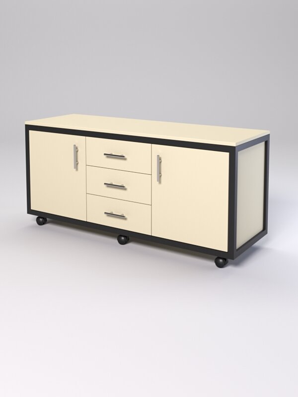 Греденция НТ-350 "стронг" в стиле лофт, Крем Вайс. Производитель товара - компания Westcom.