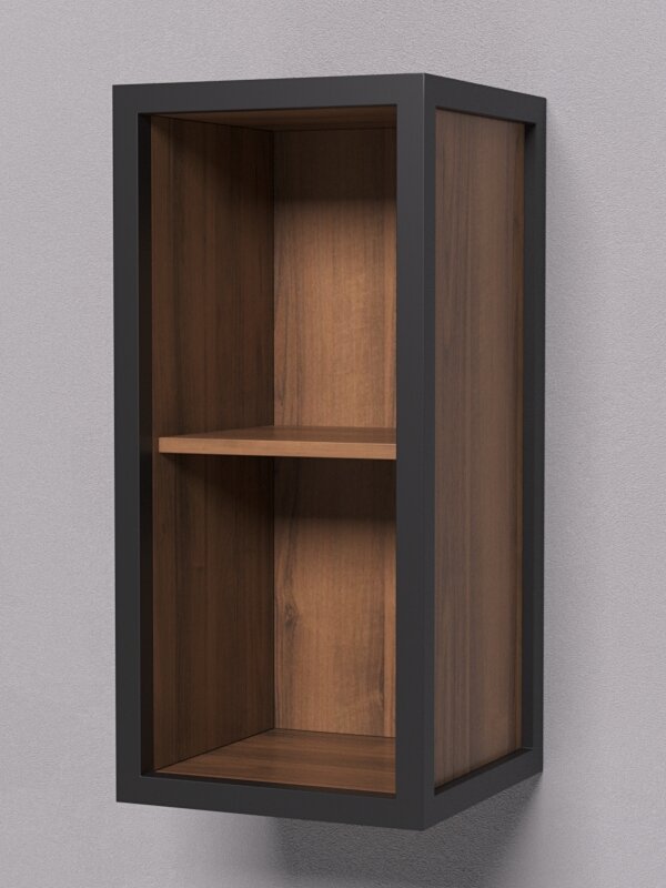 Антресоль узкая А-03 "стронг" в стиле лофт, Орех. Производитель товара - компания Westcom.