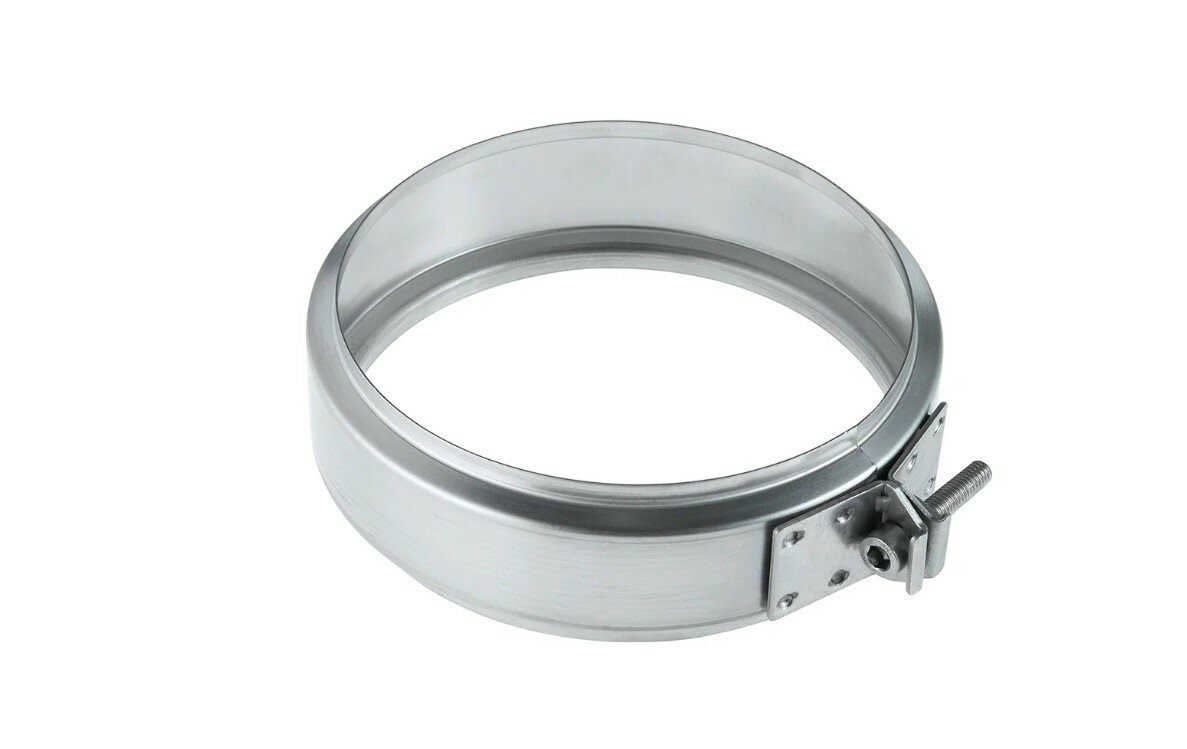 Хомут Дымок соединительный для дымоходов d115 мм AISI 439, нержавеющая сталь