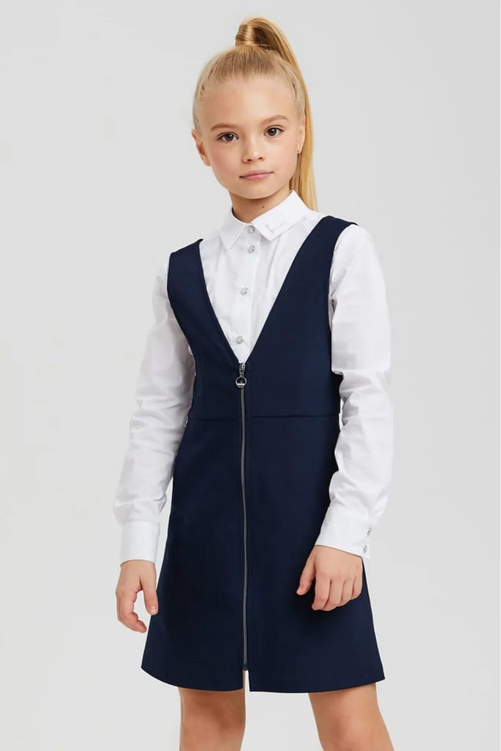 Школьное платье костюмная ткань