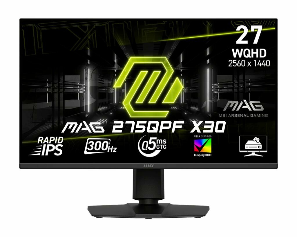 27" Монитор MSI MAG 275QPF X30, черное