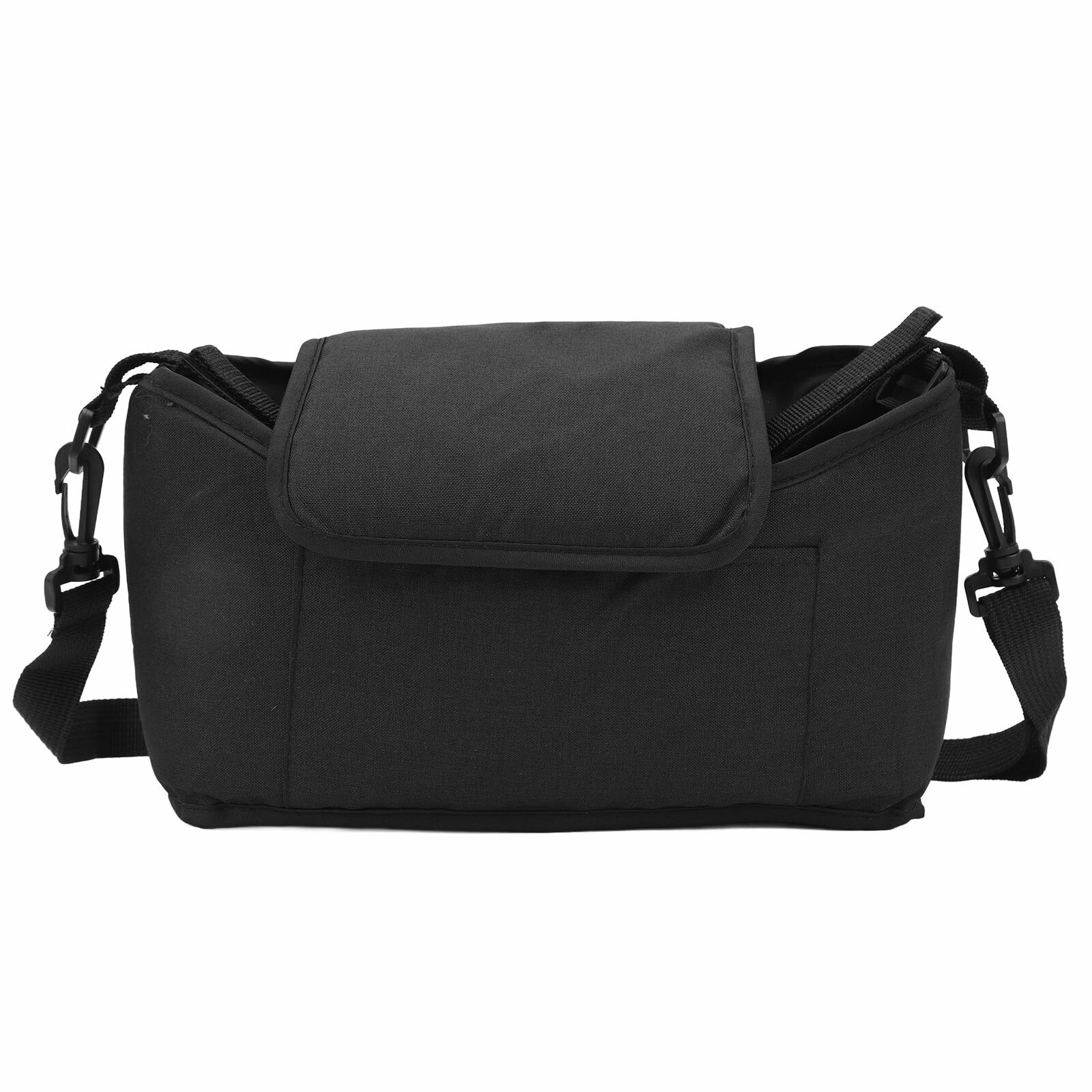 Подвесная сумка для детской коляски, многофункциональная, большая вместимость, стильная легкая дорожная сумка для коляски для кемпинга, черная