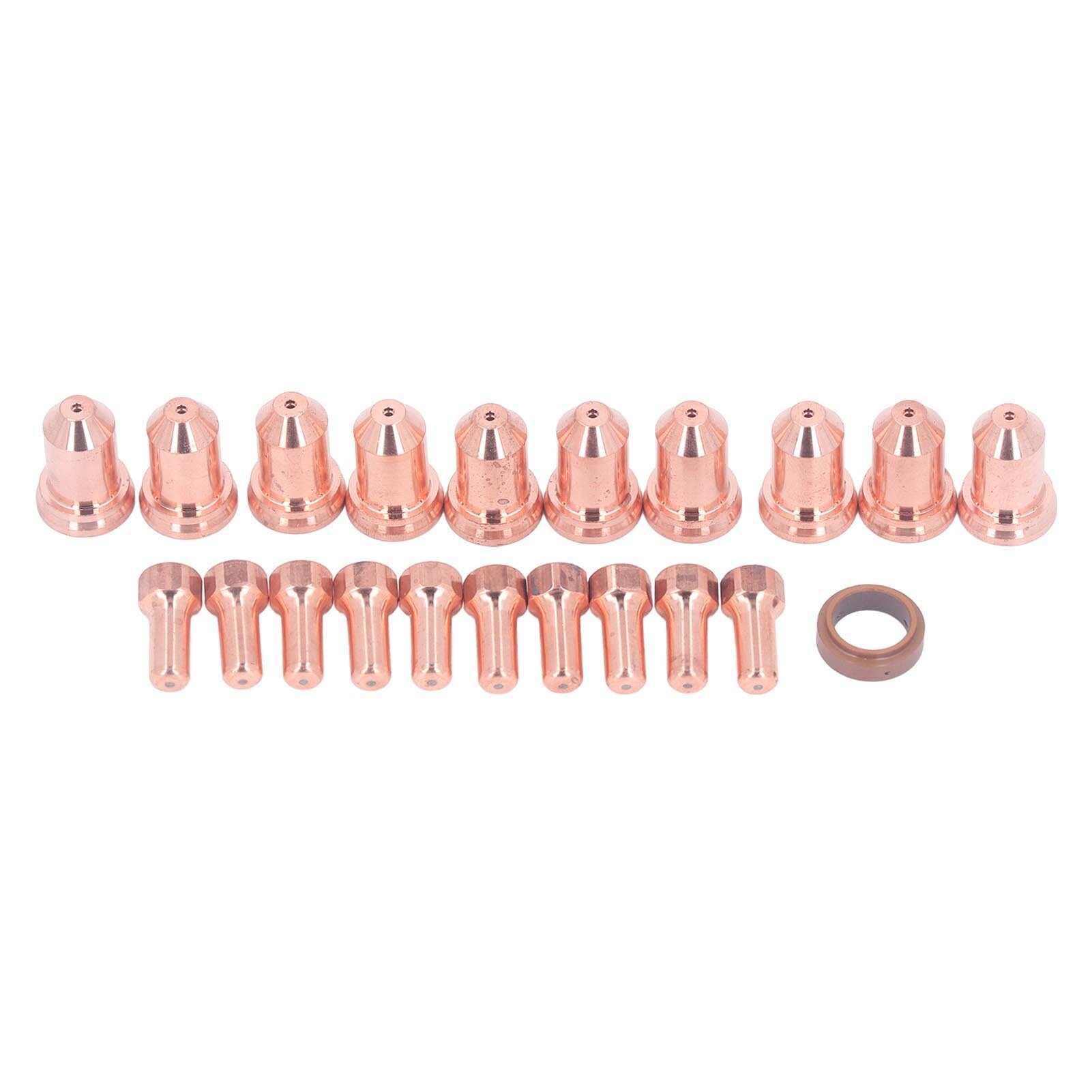Набор электродных насадок из 21 шт, латунные насадки диаметром 1,3 мм, расходные материалы для плазменной резки для PT80 40‑50A