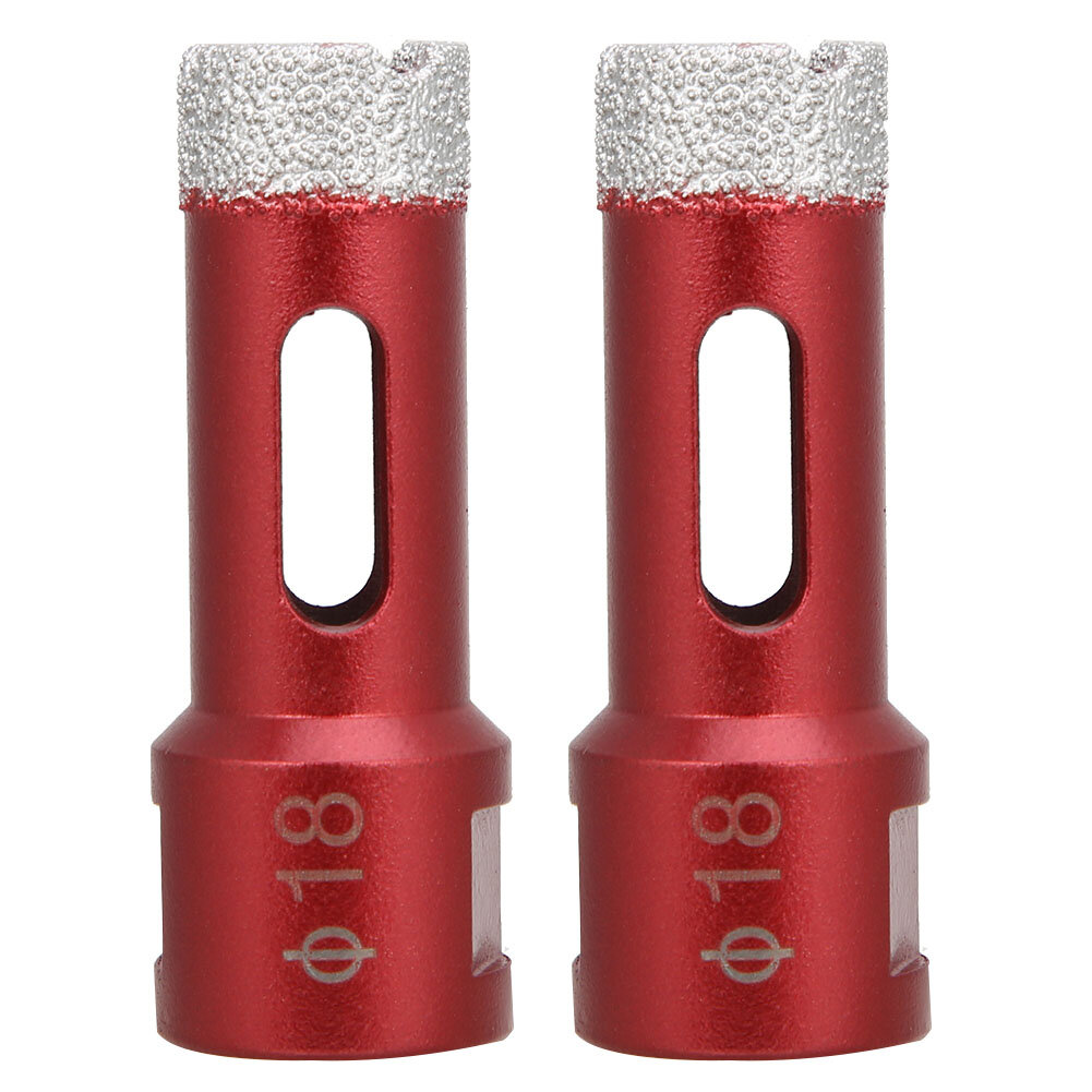 2pcs Hole Saws Bit Diamond M14 Женская нить угловая шлифовальная шлифовка для керамической плитки18 мм