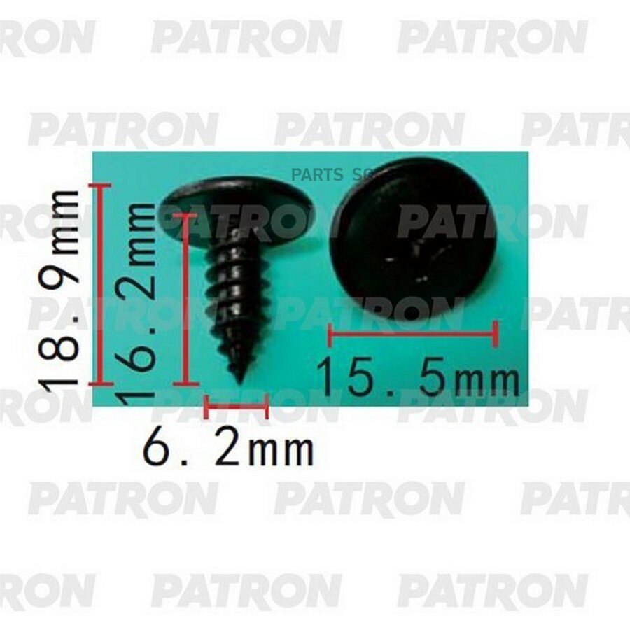 Саморез Применяемость: Саморез 6.2x18.9mm универсальный PATRON P37-2195 | цена за 1 шт