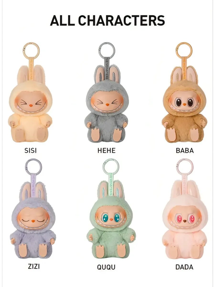 Игрушка-брелок Лабубу Labubu have a seat коробка сюрприз