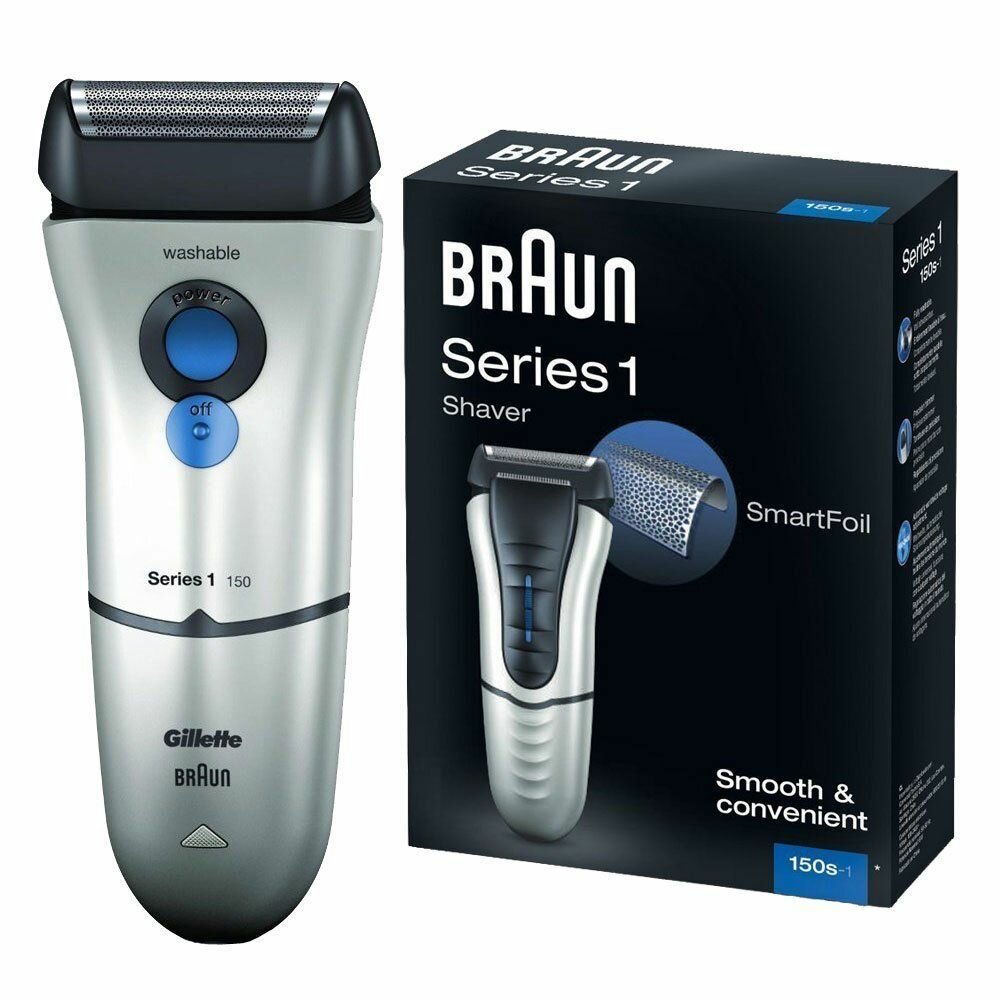 Braun 150s Электрическая бритва для мужчин в болонге, Германия, полностью промокшая и влажная, две линии защиты от бритья 1
