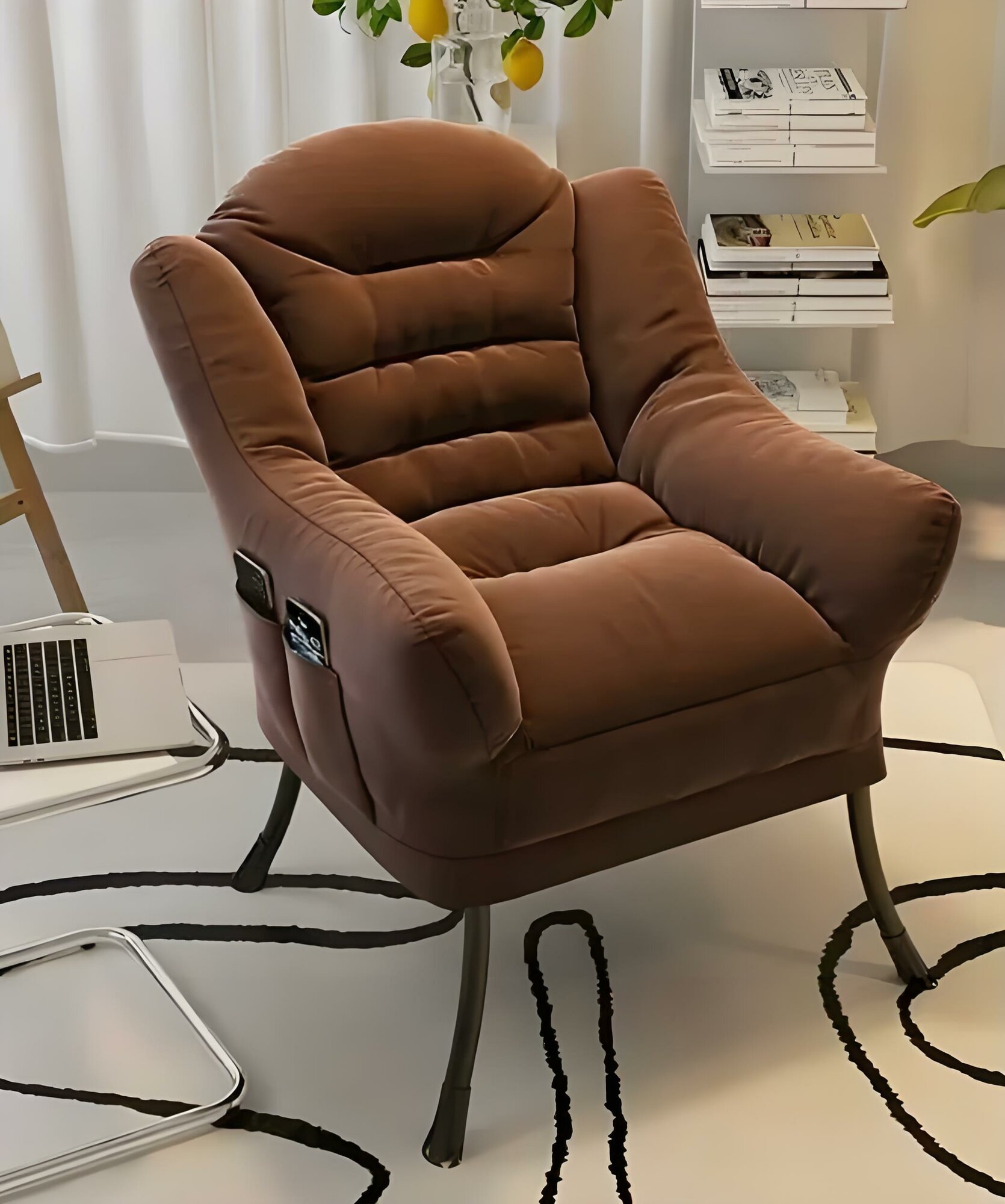 Кресло "Домашний стул", классическое, коричневое, 60x60x85 см