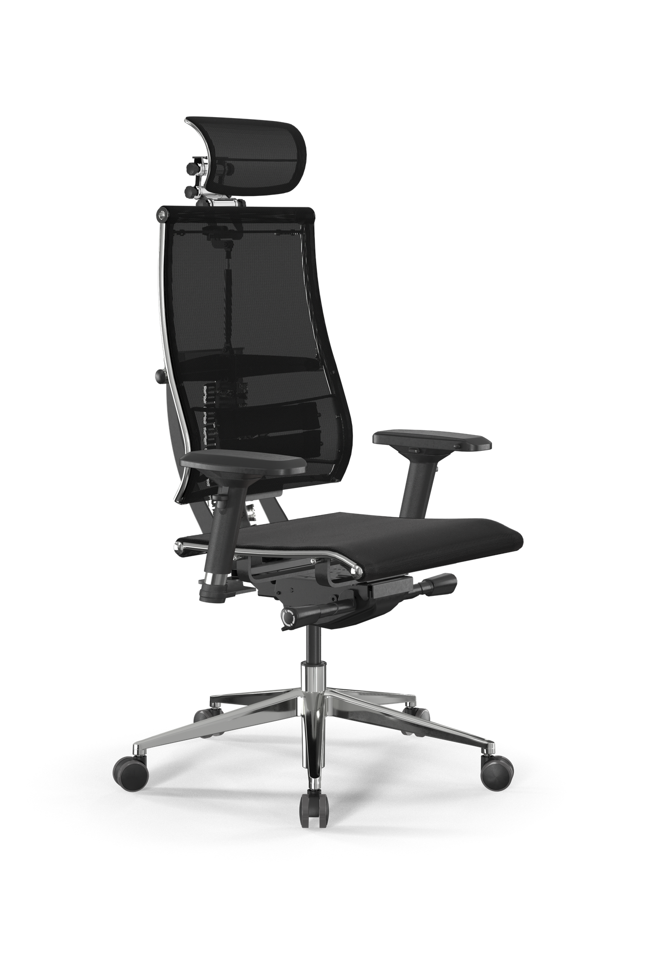 Игровое компьютерное кресло Y 4DF Black Mesh\литое пятилучие