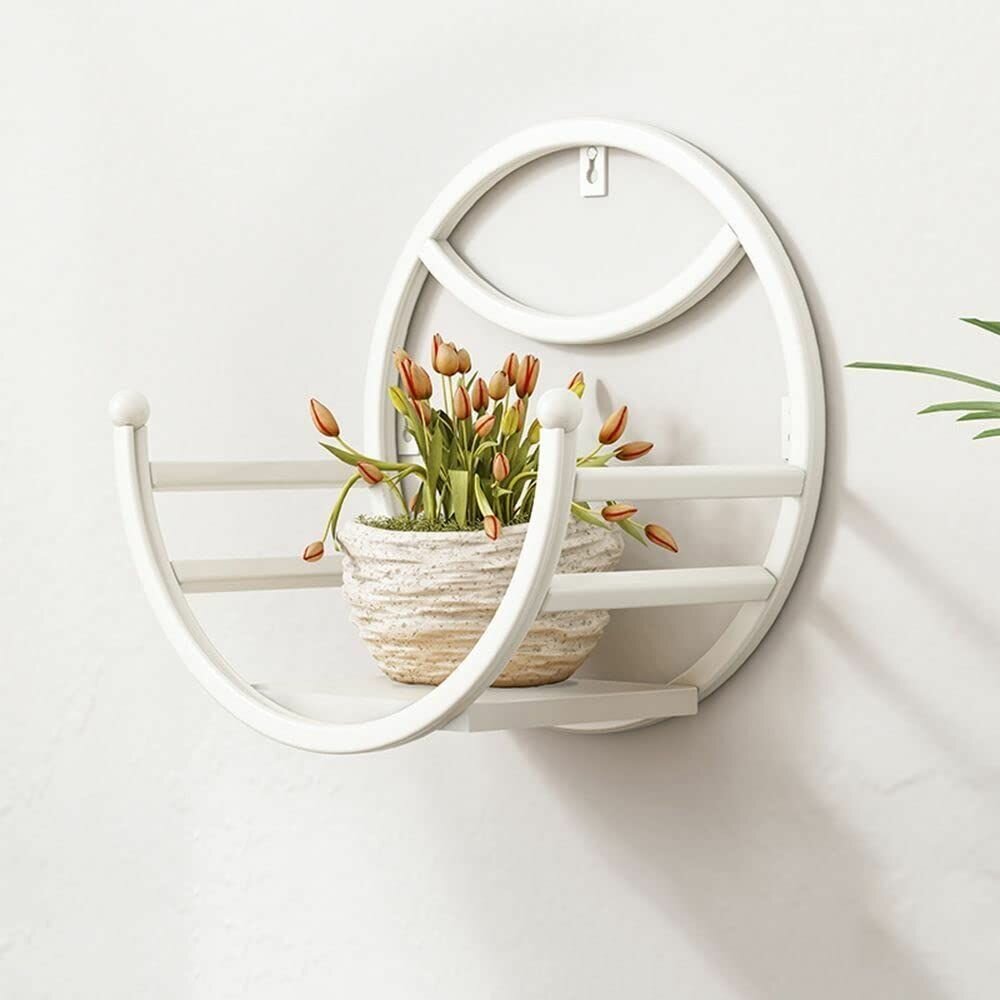 Настенная полка для цветов без перфорации, подставка для растений на балкон или в гостиную, прочная и стильная