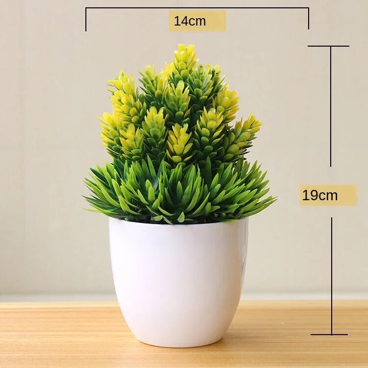 Искусственный бонсай songzhenboluo yellow 19см