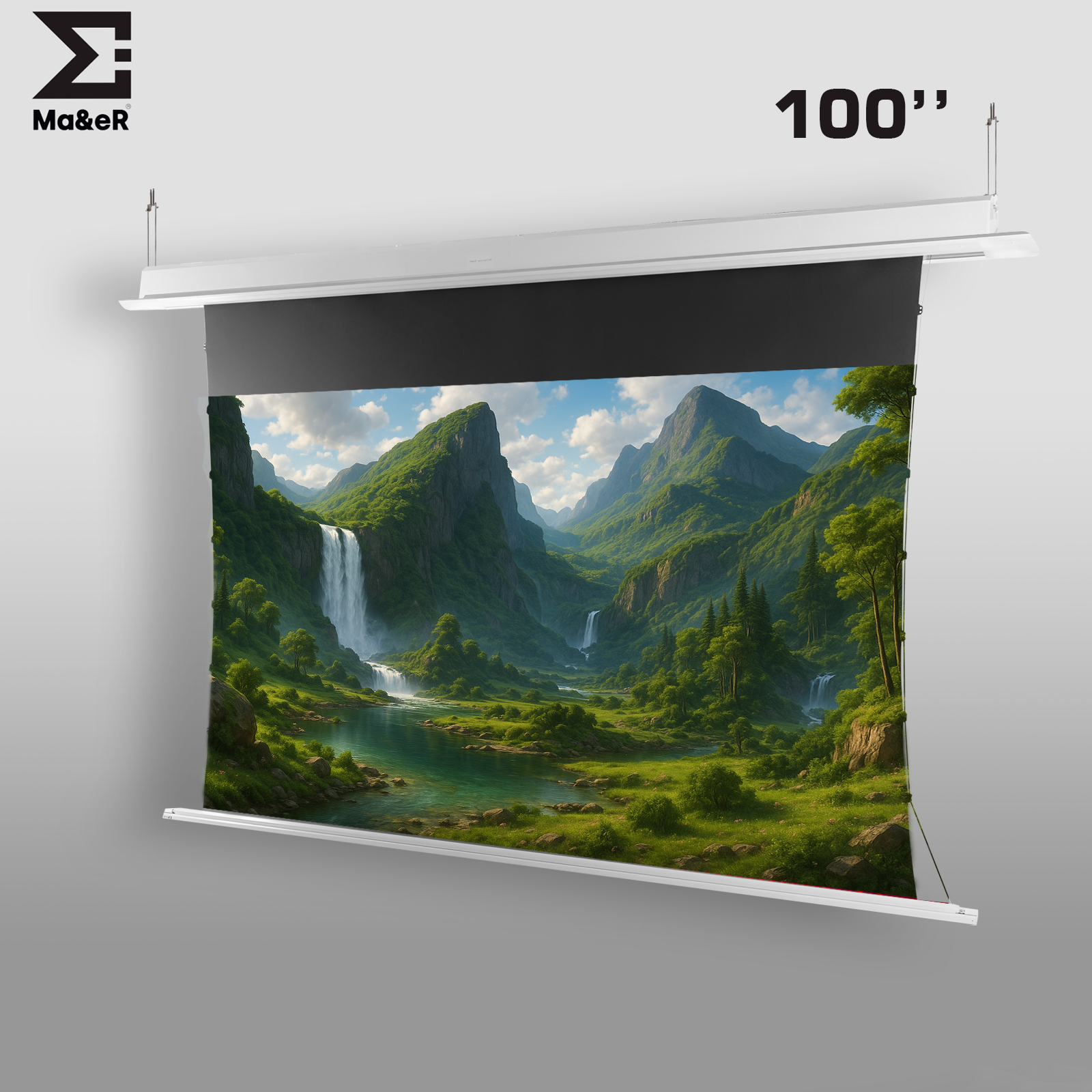 ALR T-Prism UST 100" 16:9 Экран моторизированный потолочный скрытого монтажа для проекторов с нижней проекцией