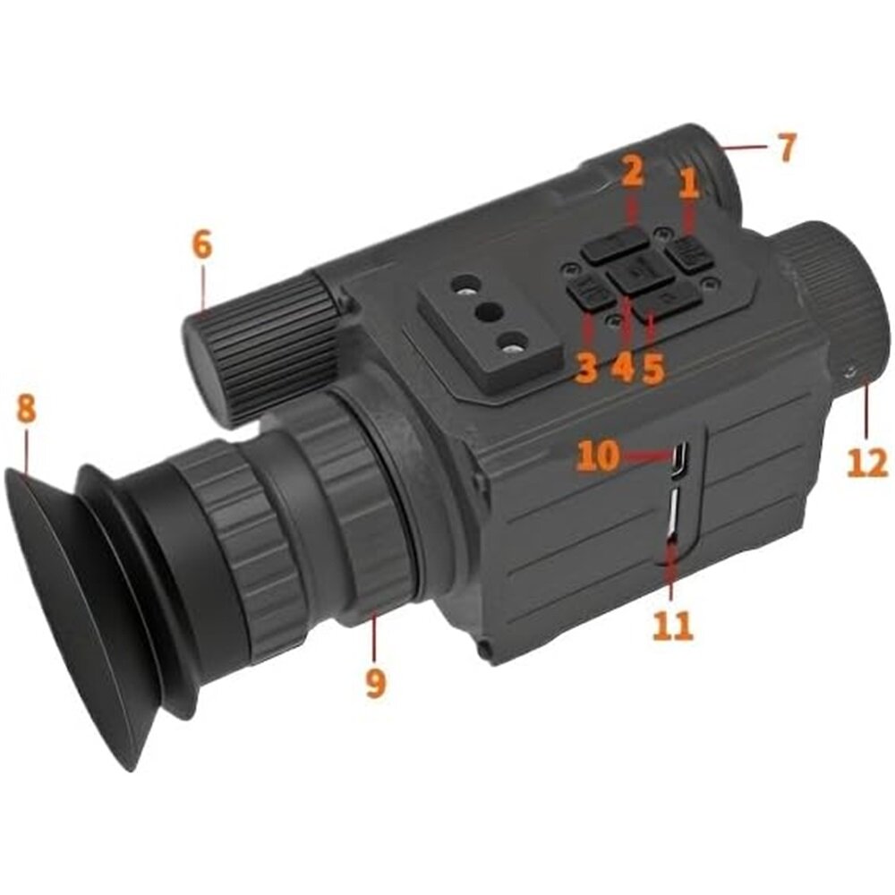 Очки ночного видения 1080P, 5x Zoom, крепление на шлем, 32GB карта, для охоты и кемпинга