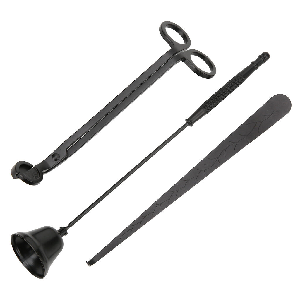 3 шт. Нержавеющая сталь Колпачок для тушения свечей Ножницы для фитиля Крючок для фитиля Инструмент