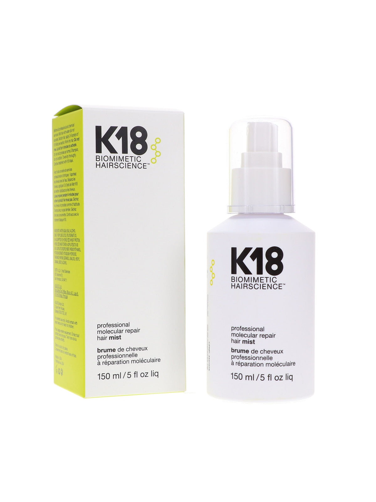 K18 Professional Molecular Repair Hair Mist - Профессиональный спрей-мист для молекулярного восстановления волос 150 мл