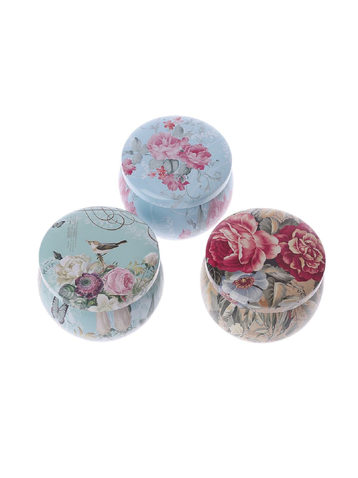 Коробка для хранения жестяной коробки, коробка конфет, банка для свечей, банка для цветочного чая, банка для чая (случайный стиль)