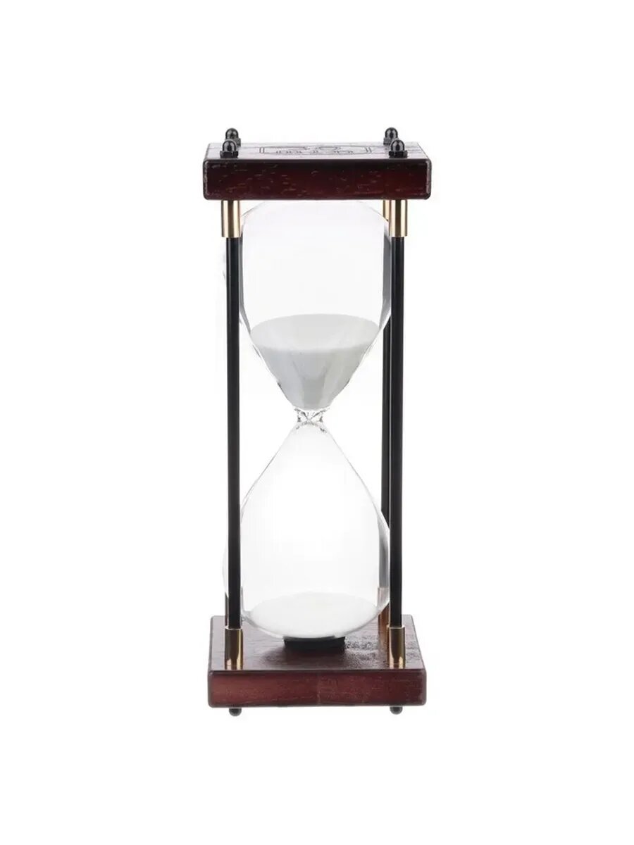 Стильные песочные часы с белым песком