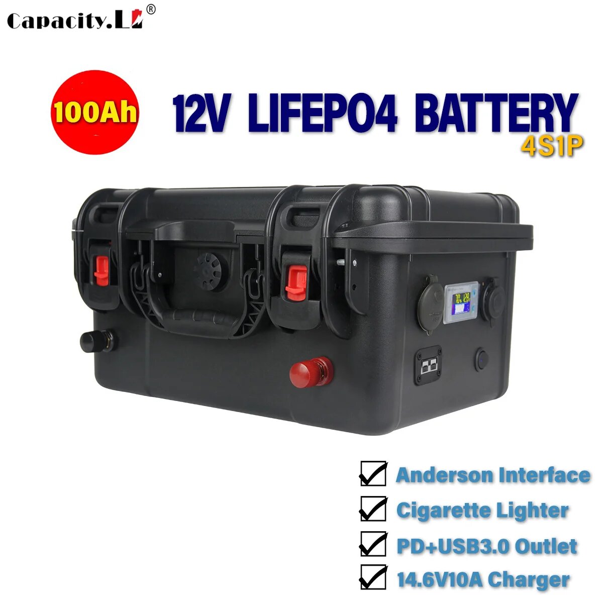 12 В 250 Ач аккумулятор LiFePO4 большой емкости портативные водонепроницаемые аккумуляторы с умным BMS для наружного зарядного устройства в комплекте