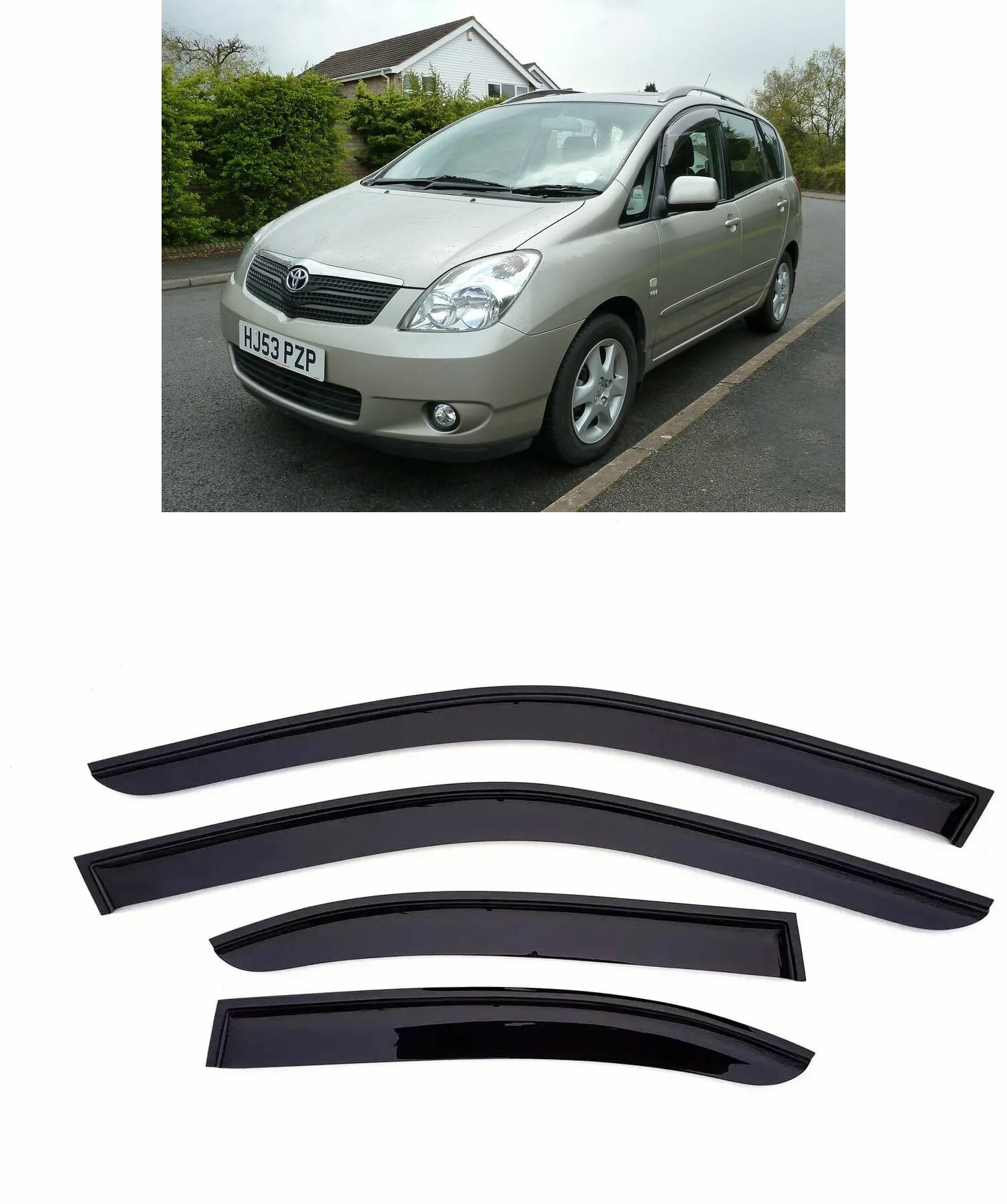 Дефлекторы боковых окон TOYOTA Corolla Verso Тойота Королла Версо (2002-2008)