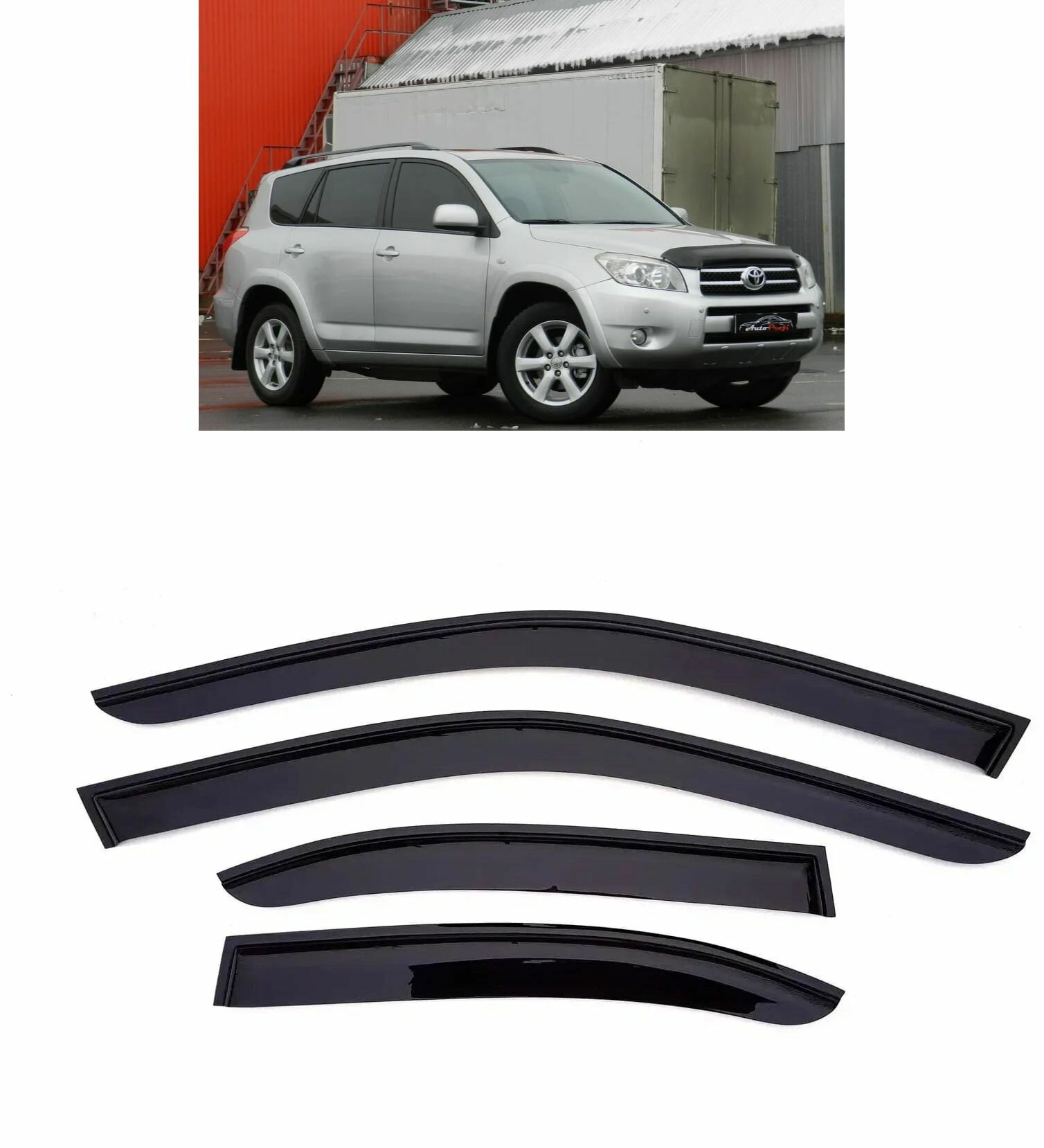 Дефлекторы боковых окон TOYOTA Rav4 Тойота Раф4 (2006-2013)