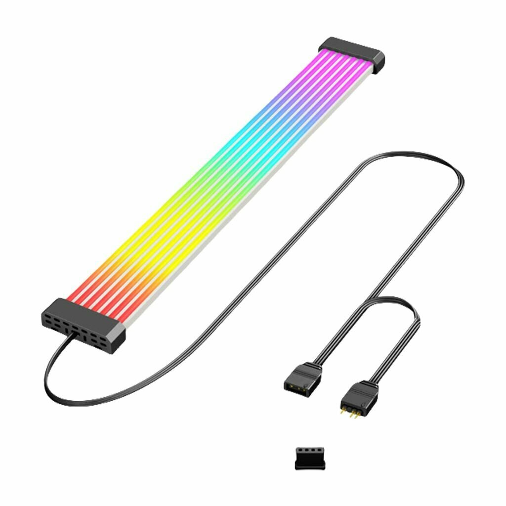 Гибкий 8Pin кабель питания GPU с ARGB LED лентами для корпуса игрового ПК, - AL300 2X8Pin