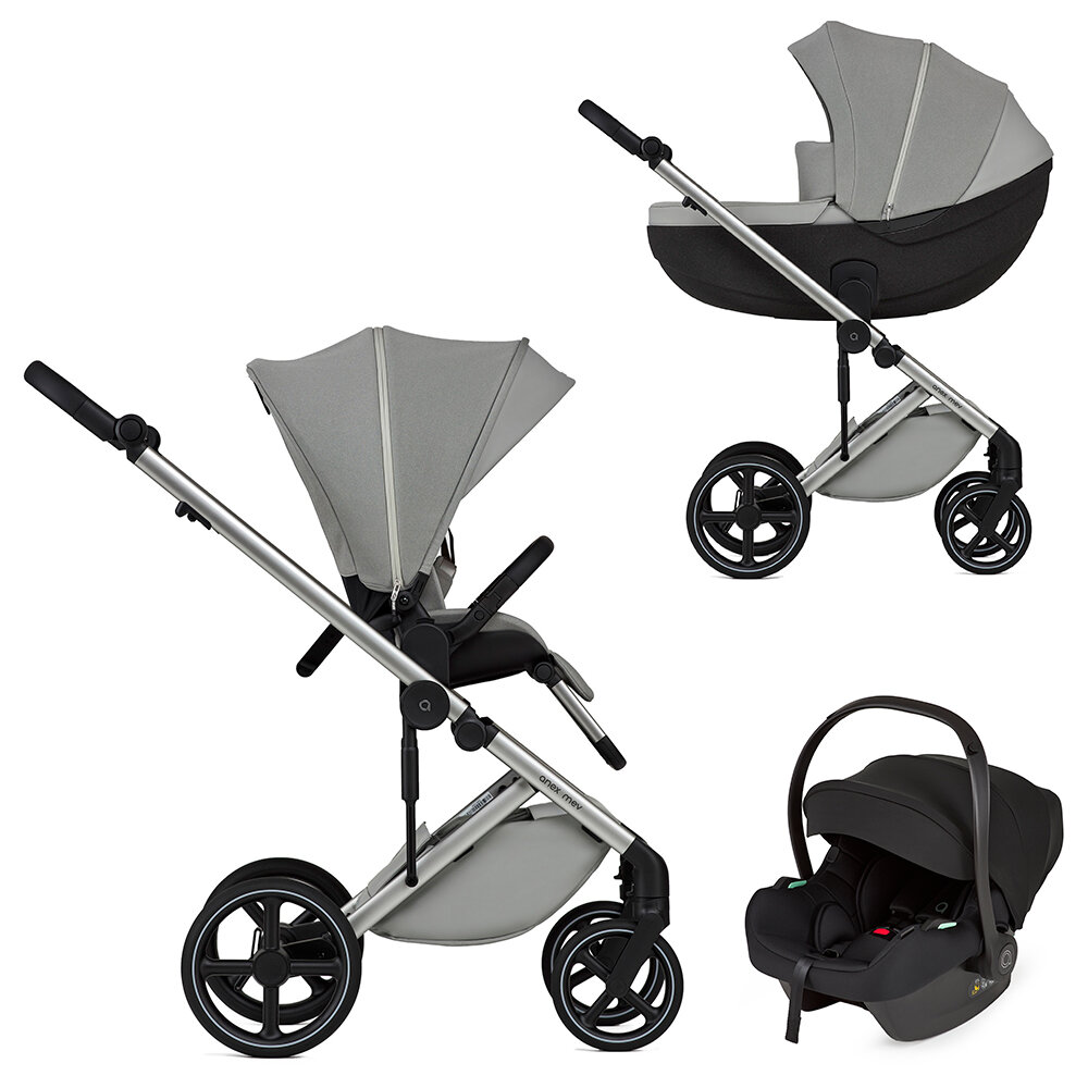 Детская коляска 3в1 Anex Mev, цвет Kite (Серый)