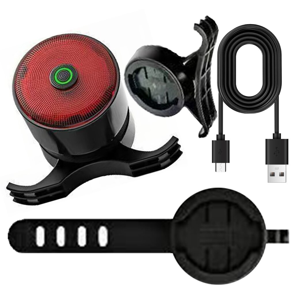 Интеллектуальные индукционные велосипедные разноцветные задние тормозные фонари, двойные кронштейны, сигнальные огни ночной езды-индукционные модели