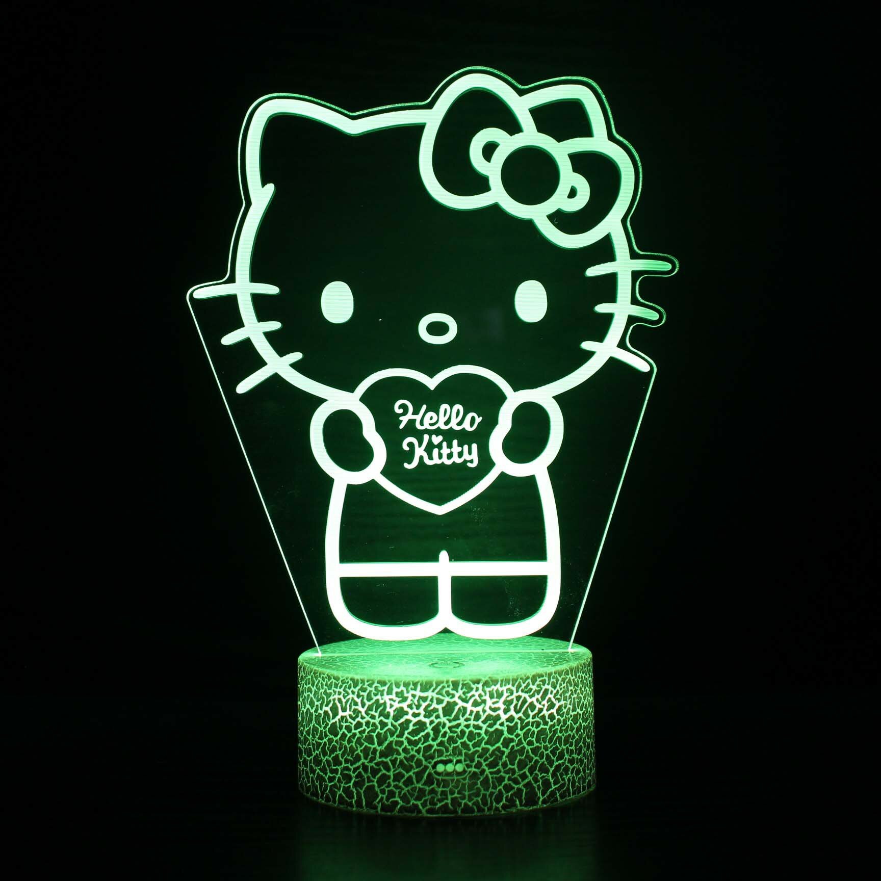 Ночник подарок Китти в кимоно Hello Kitty