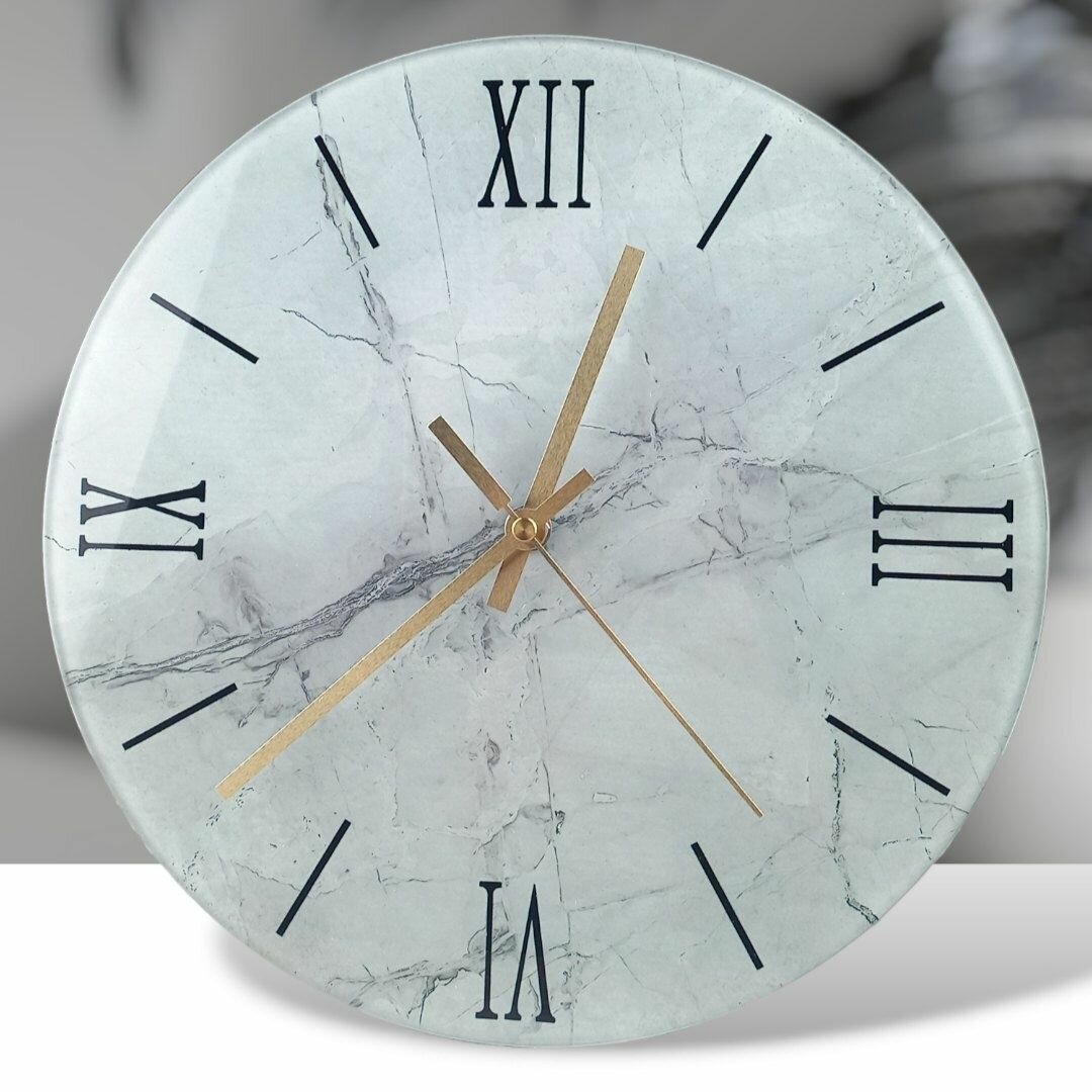 Ywy. горячиеНастенные часы "мрамор", 30 см х 30 см