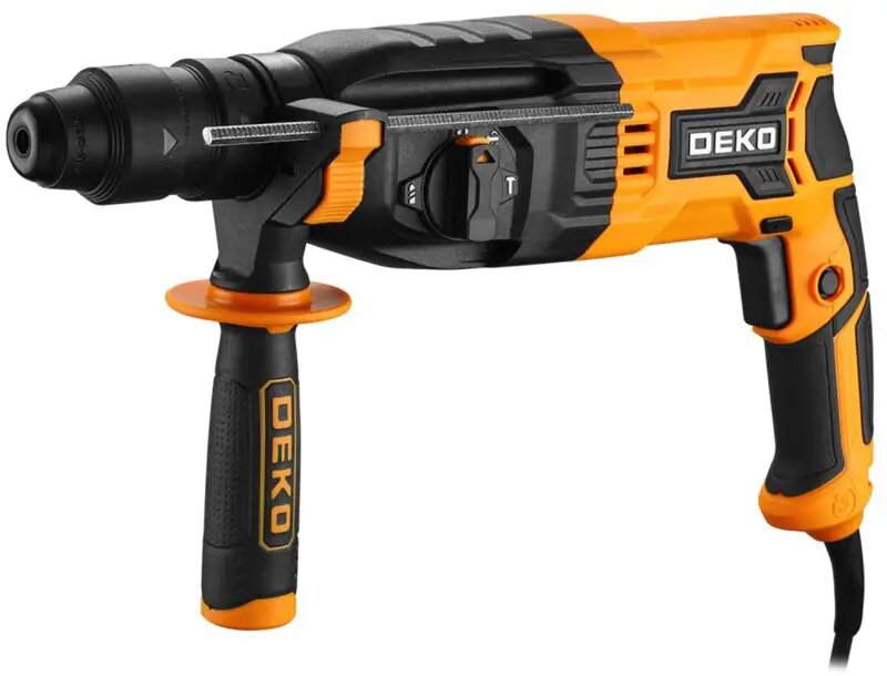 Перфоратор сетевой SDS-plus Deko ZKH1150W 084-1017, 1150 Вт, 3.5 Дж, 5 буров в комплекте