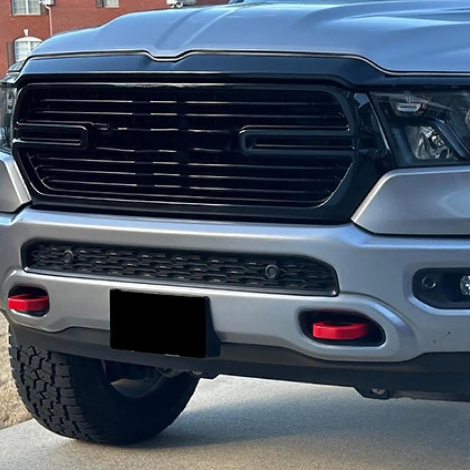 2 красных передних фаркопных крышки для Dodge RAM 1500 2019-2024 запасные части
