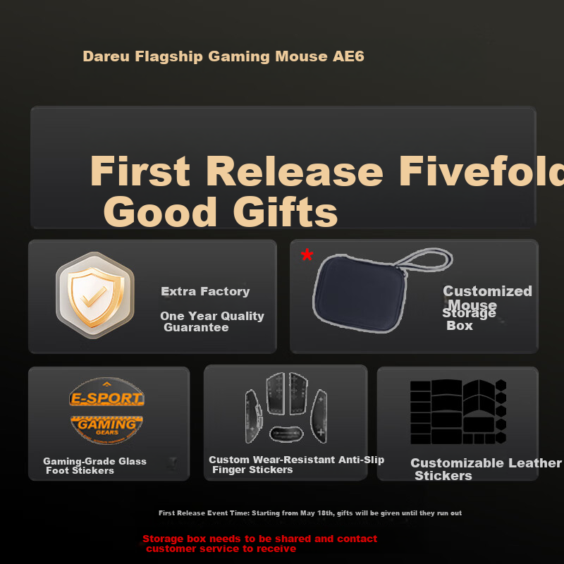 DAREU AE6 беспроводная игровая мышь 3 режима подключения чип P3950 8K двойной опрос 20K DPI эргономичная форма
