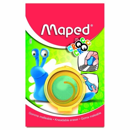 Ластик-клячка Maped CROC CROC ассорти пласт. футляр