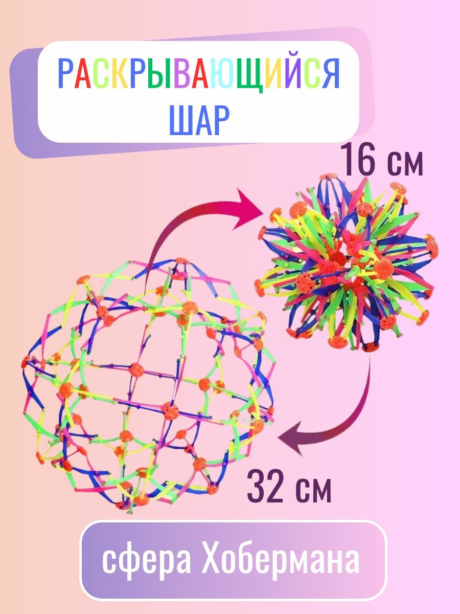 Раскрывающийся шар-трансформер , сфера Хобермана антистресс