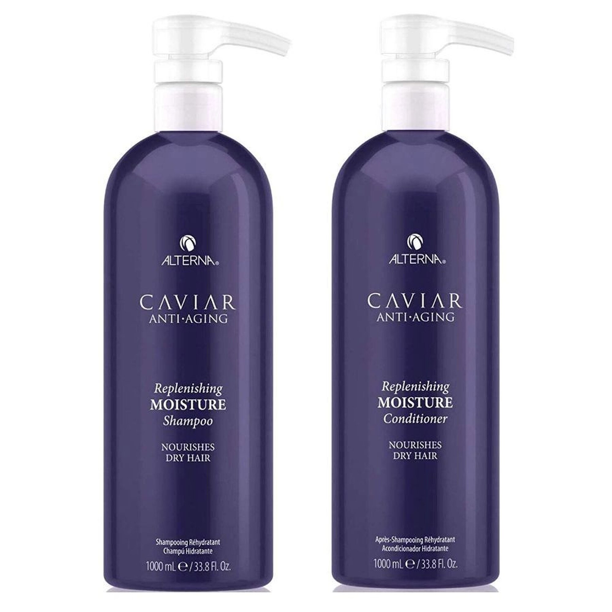 Alterna Увлажняющий набор для волос Caviar Replenishing Moisture, шампунь 1000 мл и кондиционер 1000 мл