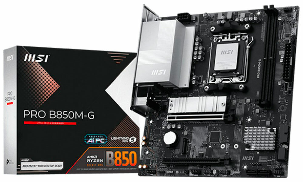 Материнская плата MSI PRO B850M-G (AM5, mATX)
