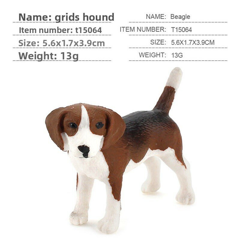 Pvc статуэтки собак лабрадор ретривер и бигль с реалистичными деталями для любителей животных styleh