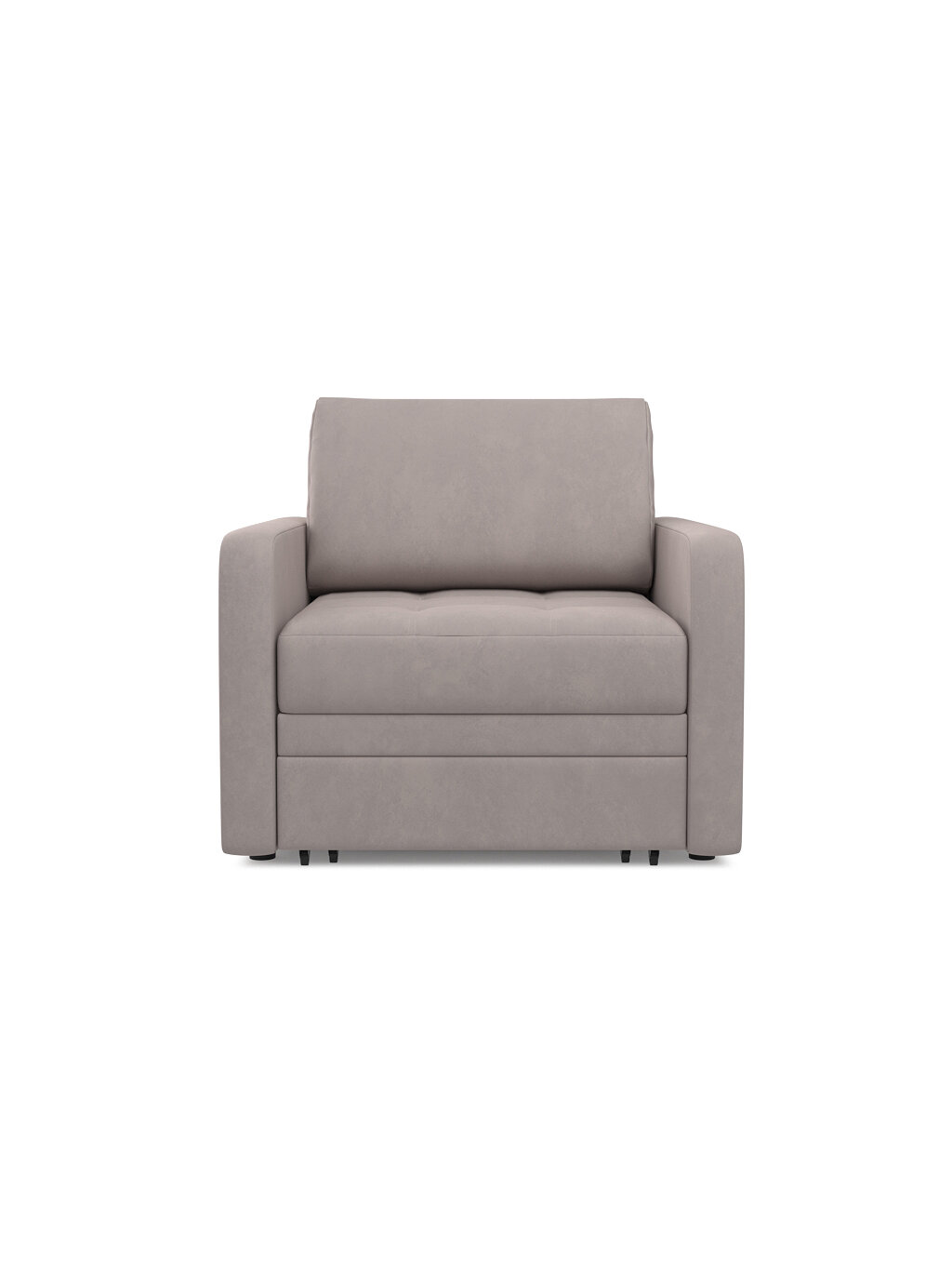 Кресло-кровать раскладное PUSHE Бруно, велюр, бежевый Formula 102