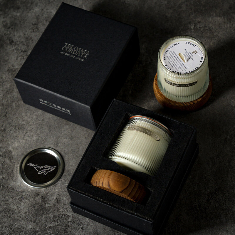 Подарочная коробка "Агаровое дерево", цилиндрическая, для ароматических свечей