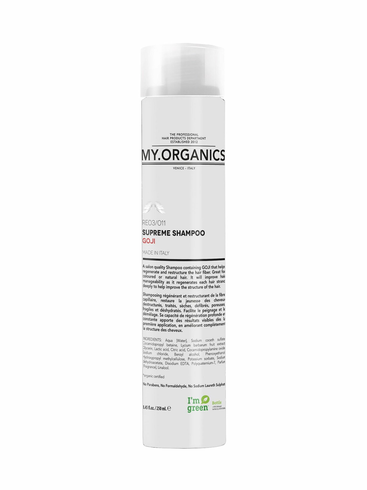 My.Organics Шампунь Суприм с экстрактом годжи, 250 мл