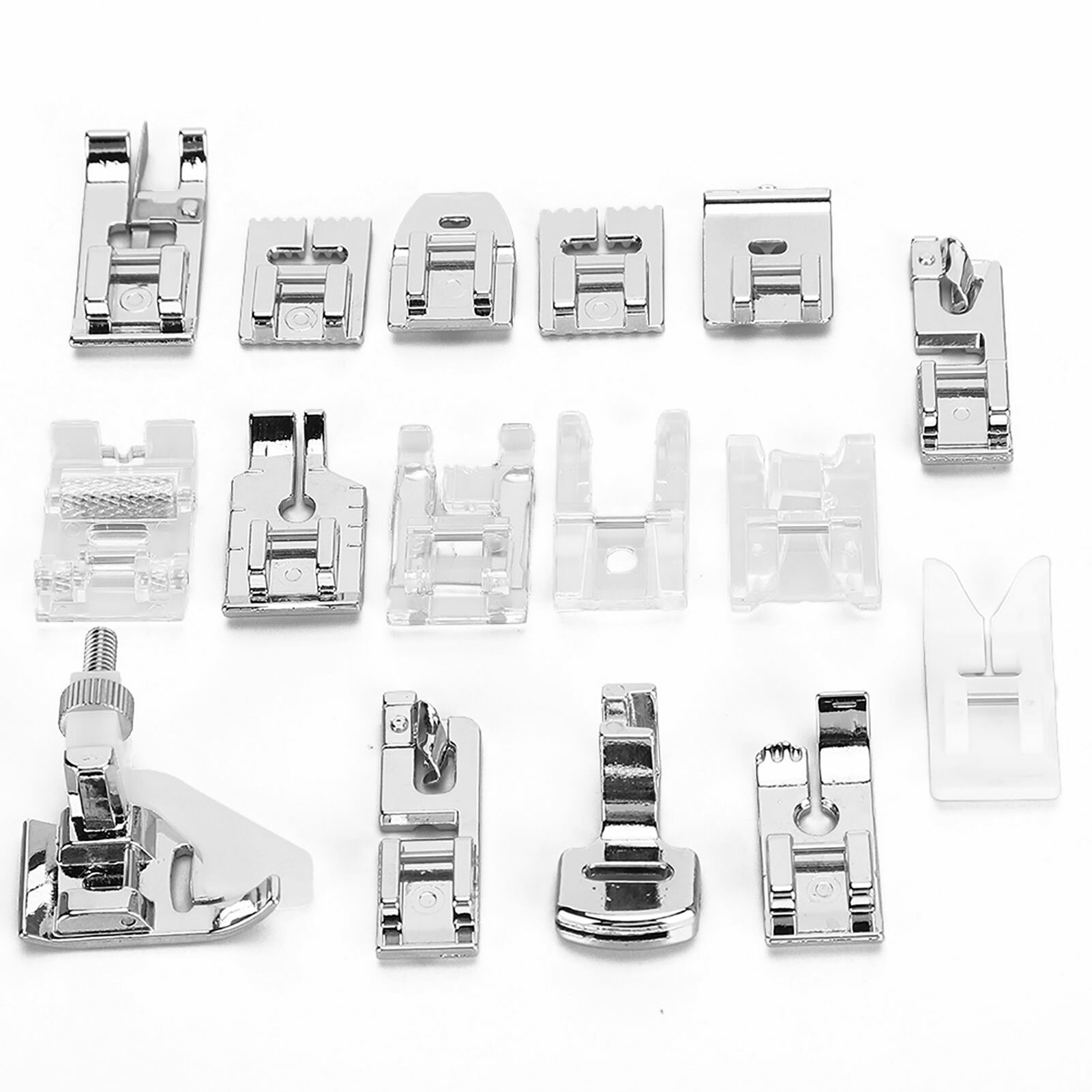 16 шт. набор прижимных лапок бытовой многофункциональный для аксессуаров для швейных машин