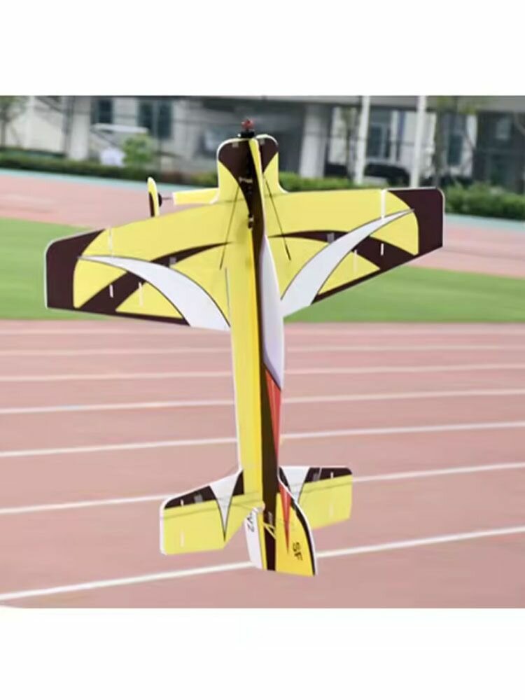 330SC V2 Электрический радиоуправляемый самолет, F3P Размах крыльев: 840 мм Indoor Flight 3D Dream Cascade Drop Stop Модель самолета 3 мм PP Plate EPP, желтый и синий, аксессуары, Denso164