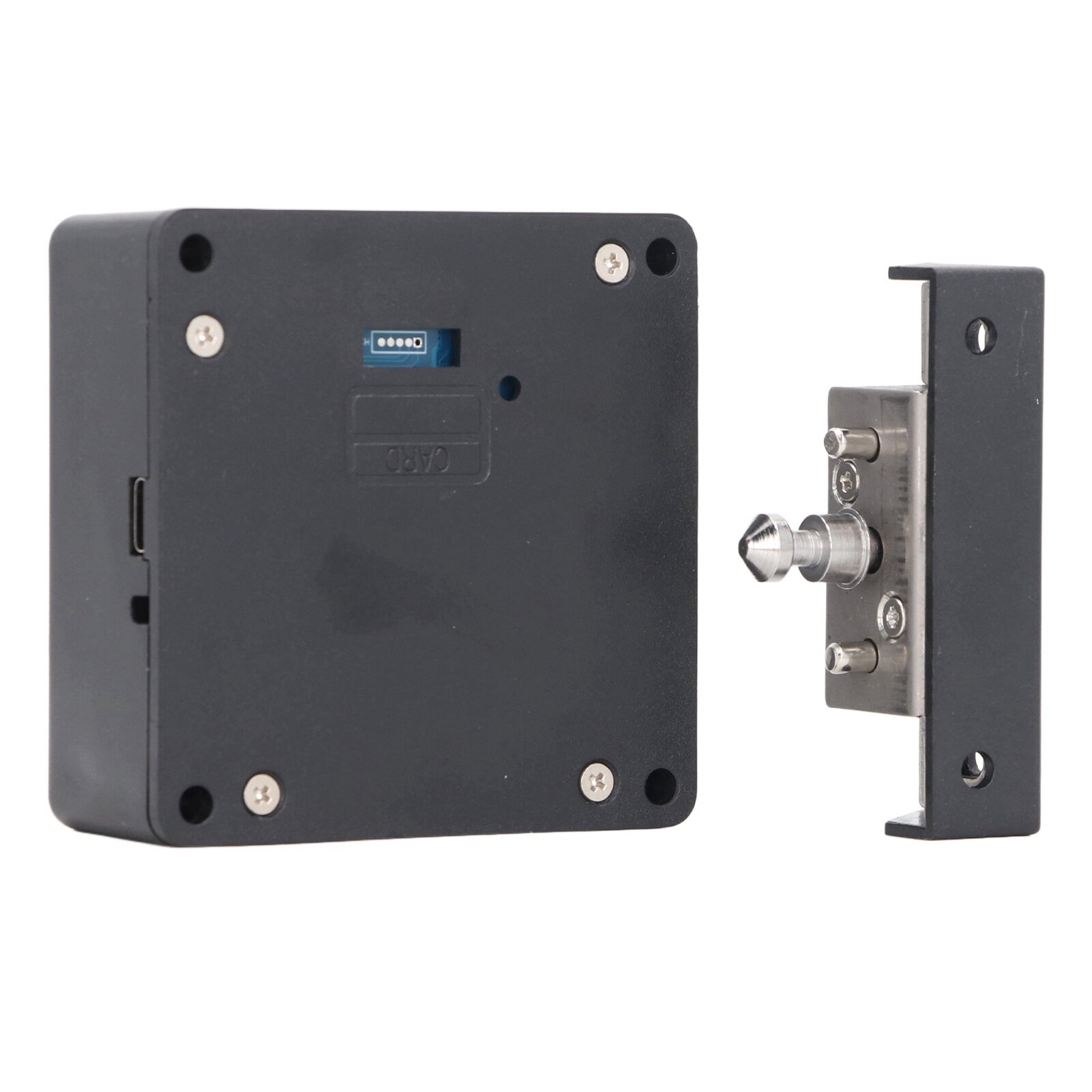 Надувной электронный замок для шкафов с сенсором RFID из ABS, без сверления отверстий, для шкафов, гардеробов, ящиков, хранилищ, кейсов для оружия, вместимость карт — 18, работает от батареек AAA 1.5В (4 шт, не включены)